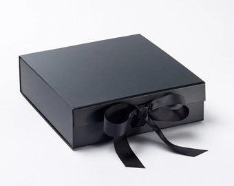 Large Black Keepsake Box, Luxury Memory Box, Gift Box, Birthday Gift ...