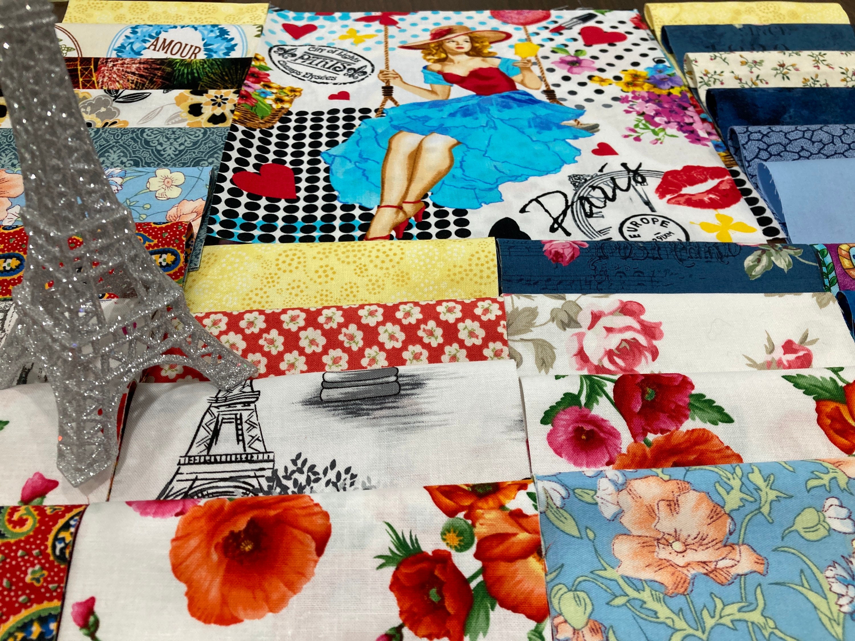 Girl in Love in Paris ~ Pre-cut Quilt Kit - Etsy