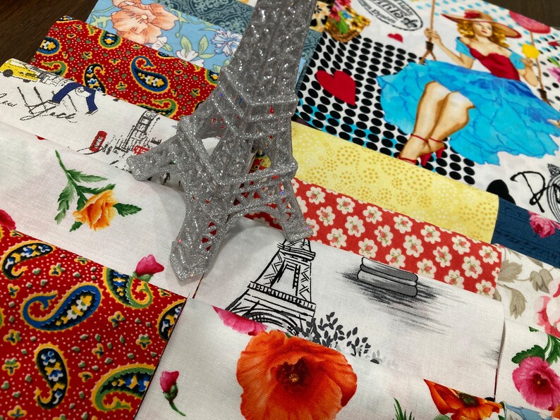 Girl in Love in Paris ~ Pre-cut Quilt Kit - Etsy