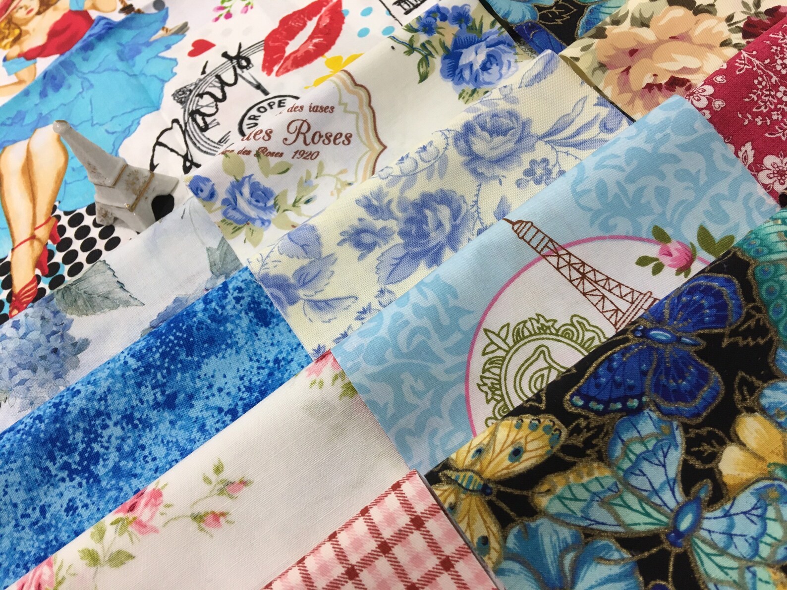 Girl in Love in Paris Pre-cut Quilt Kit | Etsy