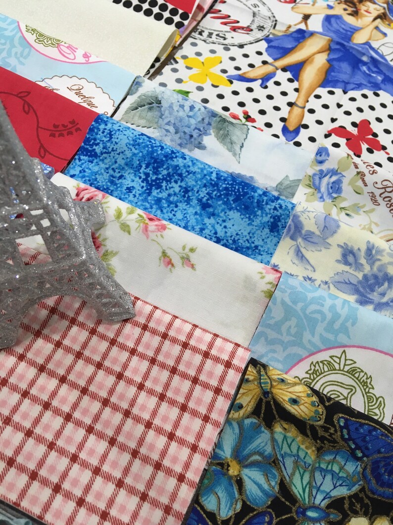 Girl in Love in Paris Pre-cut Quilt Kit | Etsy