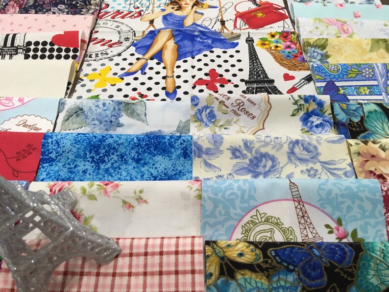 Girl in Love in Paris Pre-cut Quilt Kit | Etsy