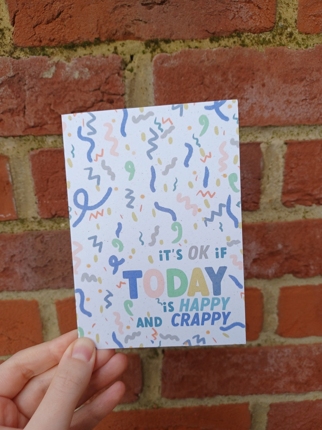 Bereavement Card: Today is Happy and Crappy - Etsy