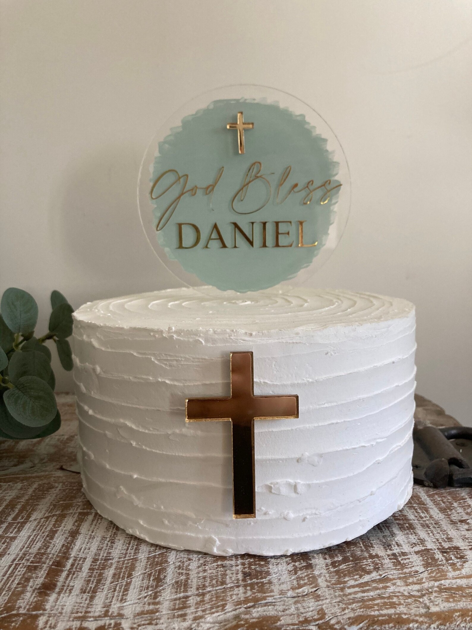 First Communion Cake Topper, Dedication Cake Topper, Custom Acrylic ...