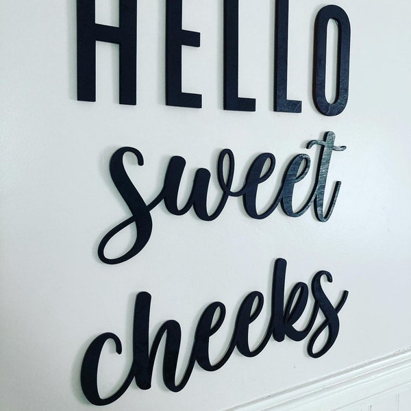 Hello Sweet Cheeks Bathroom Sign - Etsy