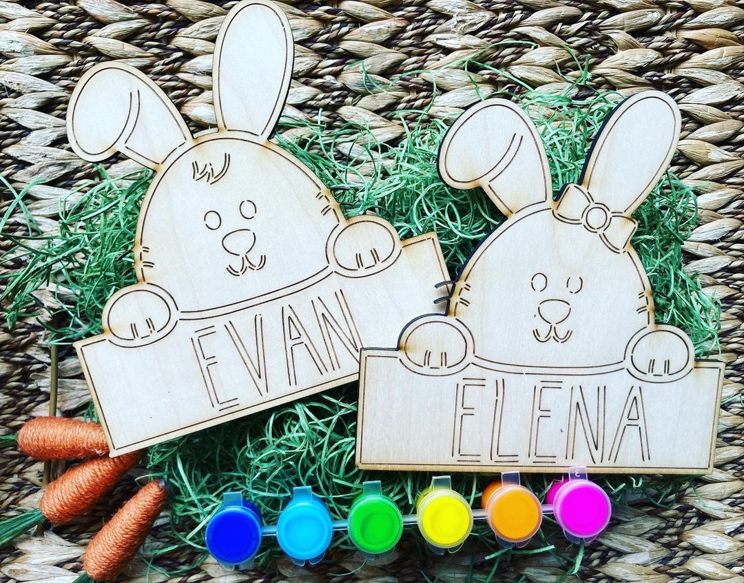 Personalized Easter Bunny Craft Kit, Paint Kit for Kids, DIY Children’s ...