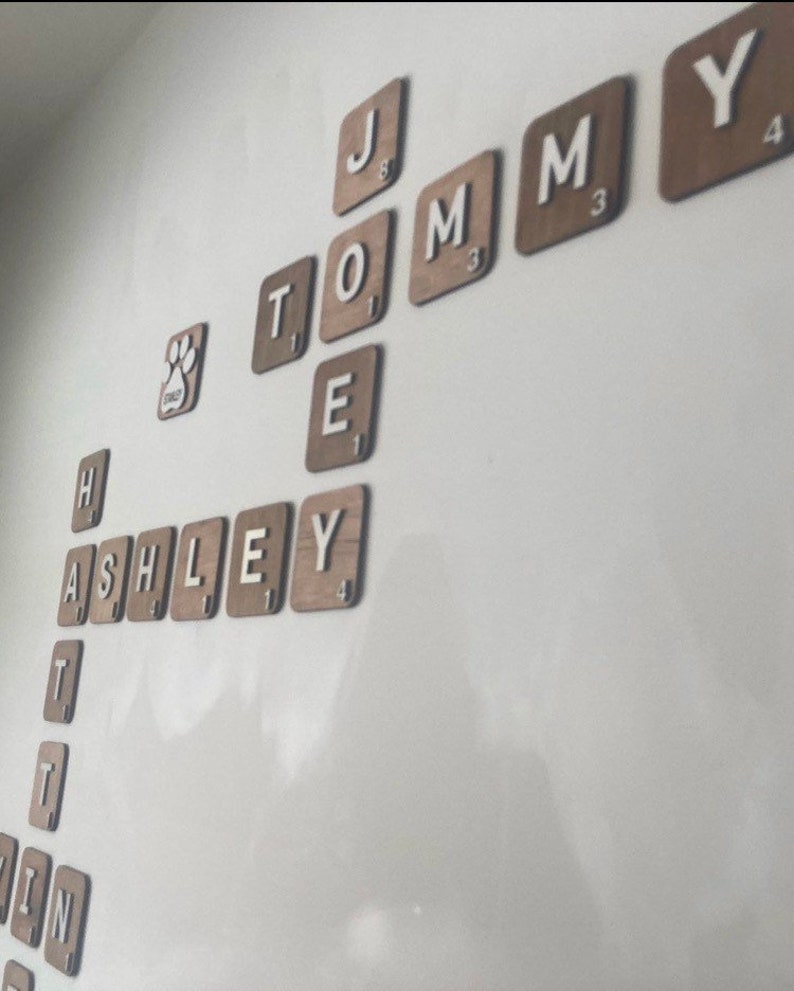 Scrabble Tile Wall Decor Large Scrabble Tiles Scrabble - Etsy