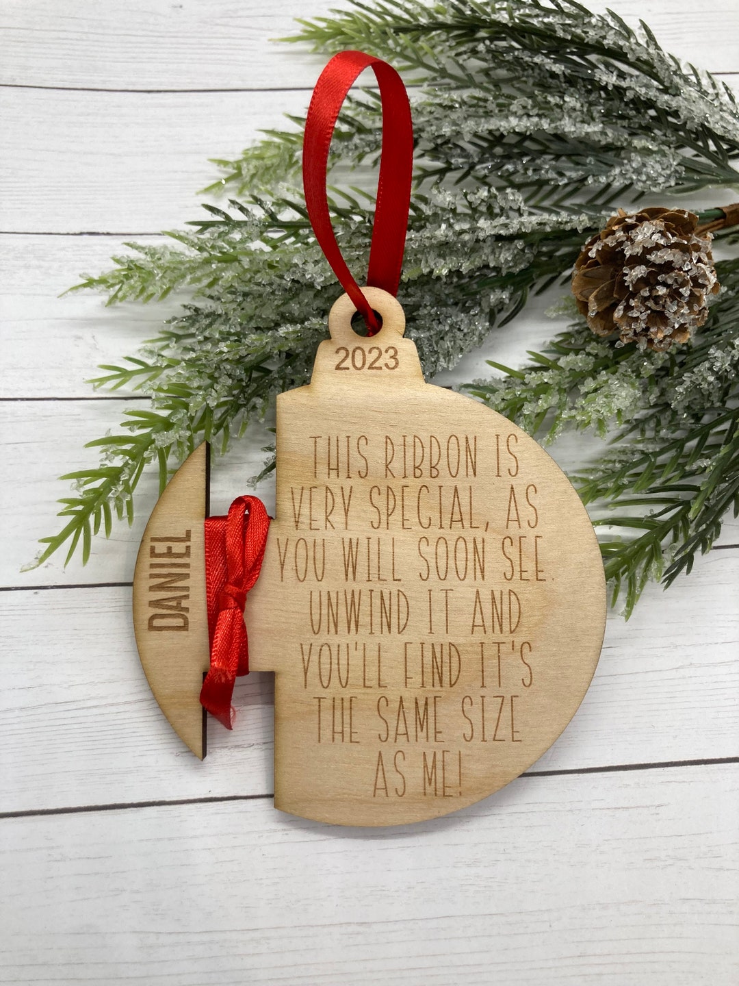 Kids Keepsake Christmas Ornament, Kids Height Ornament, Kids Christmas ...