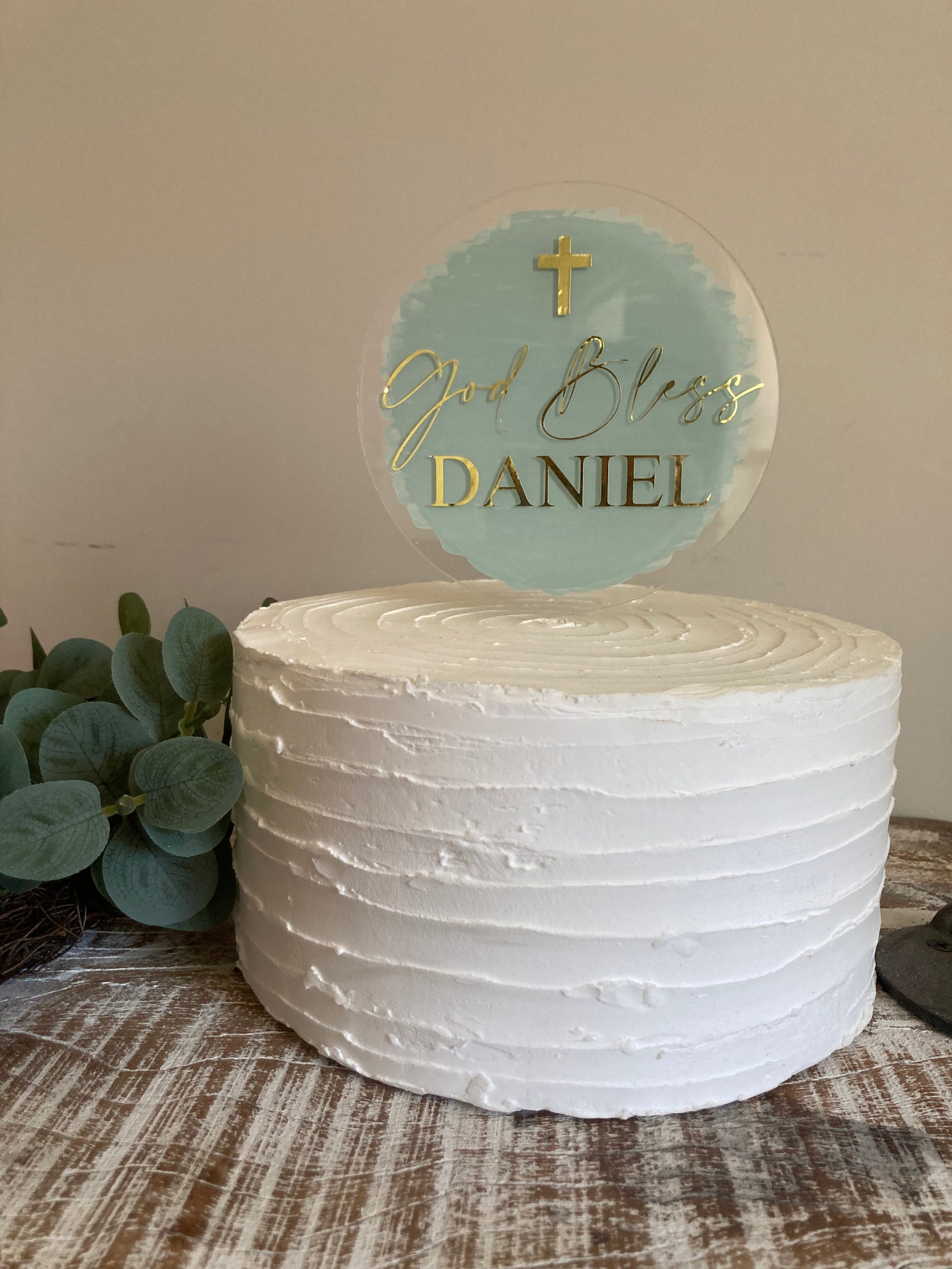 First Communion Cake Topper, Dedication Cake Topper, Custom Acrylic ...