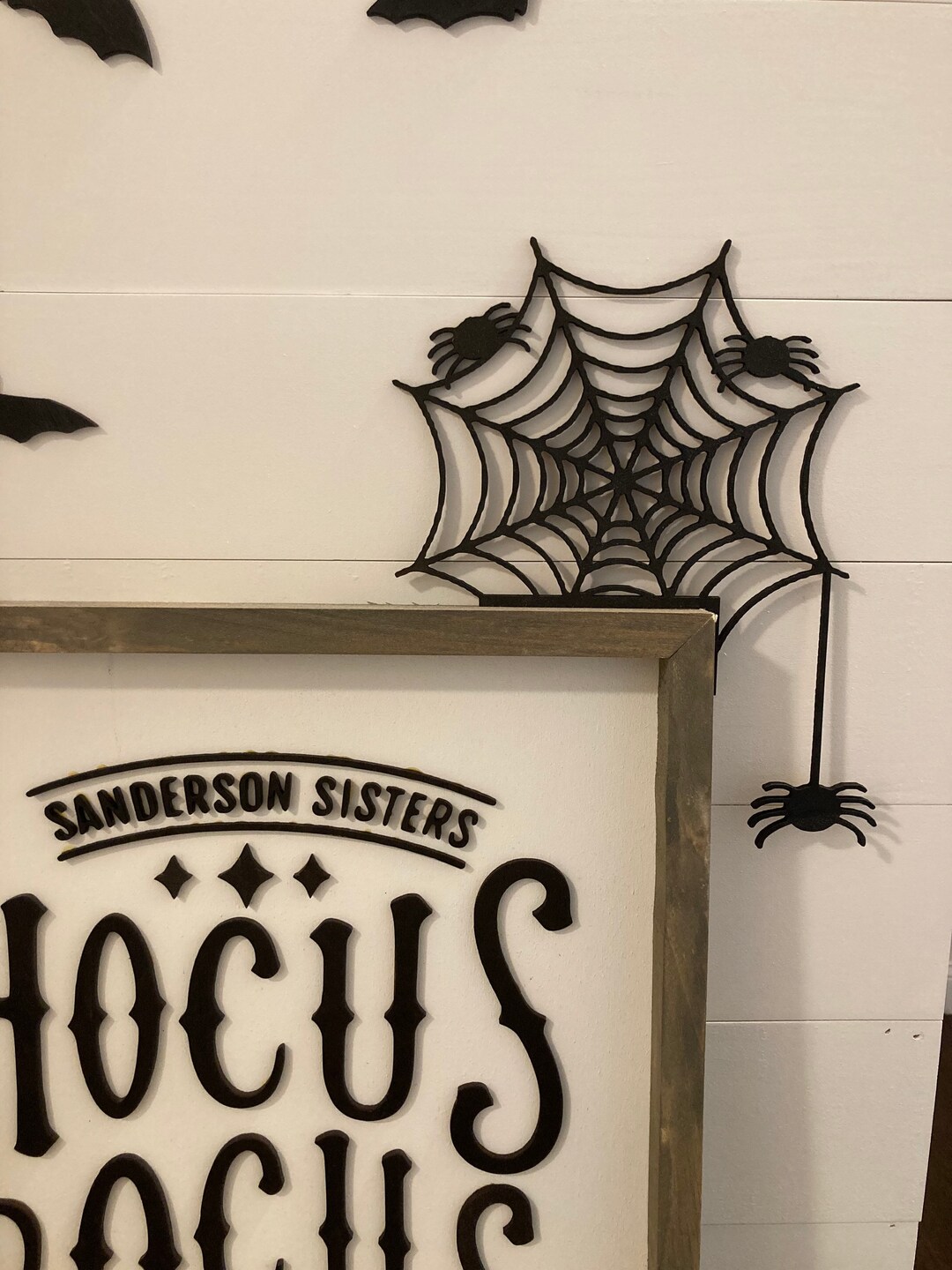 Spider Web Photo/shelf Sitter, Halloween Decor, Halloween Town, Hocus ...
