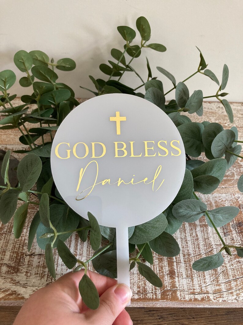 First Communion Cake Topper Dedication Cake Topper Custom - Etsy