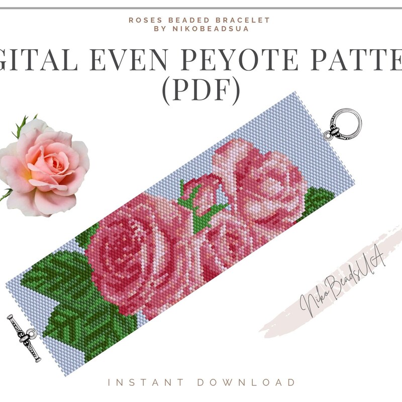 Beaded Rose Pattern - Etsy