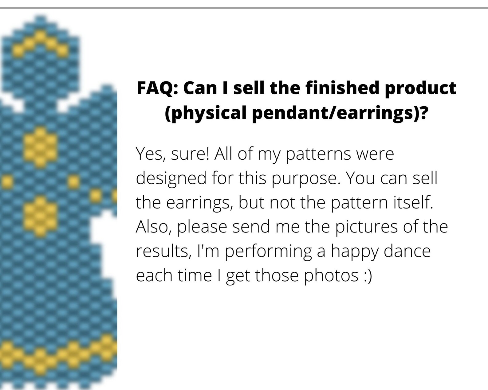Christmas Angel Brick Stitch Pattern for Beaded Earrings, Keychain or ...