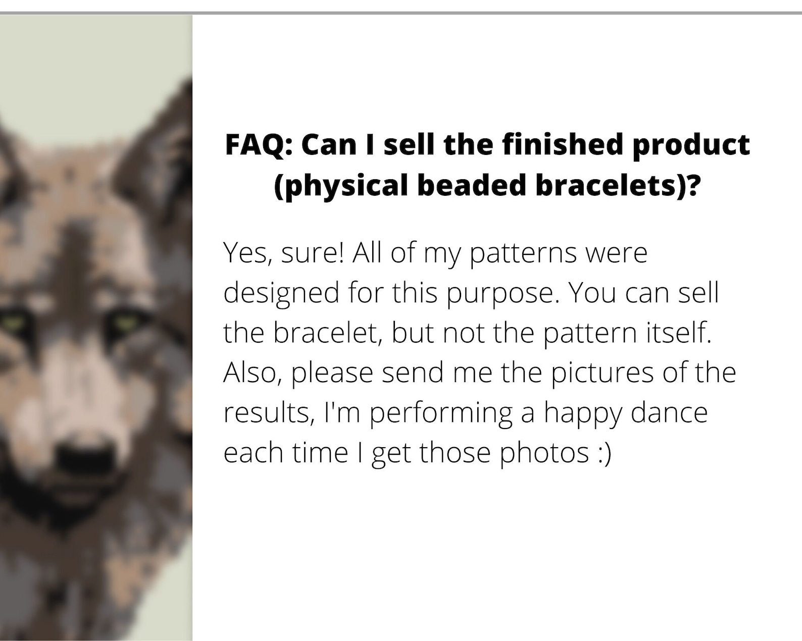 Gray Wolf Even Peyote Pattern for Beaded Bracelet, Animal Pattern, DIY ...