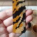Tiger Print Loom Pattern for Beaded Bracelet, Animal Pattern, DIY ...
