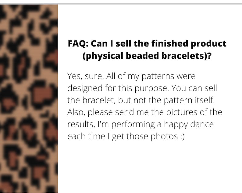 Leopard Print Loom Pattern for Beaded Bracelet Animal - Etsy