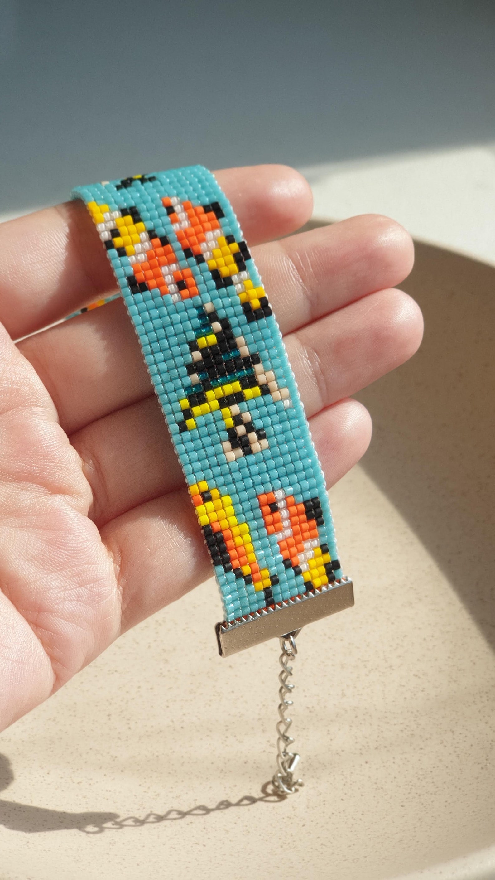 Fish Loom Pattern for Beaded Bracelet Summer Pattern DIY - Etsy