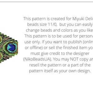 Peacock Fringe Loom Pattern for Beaded Necklace, Feather Pattern, DIY ...