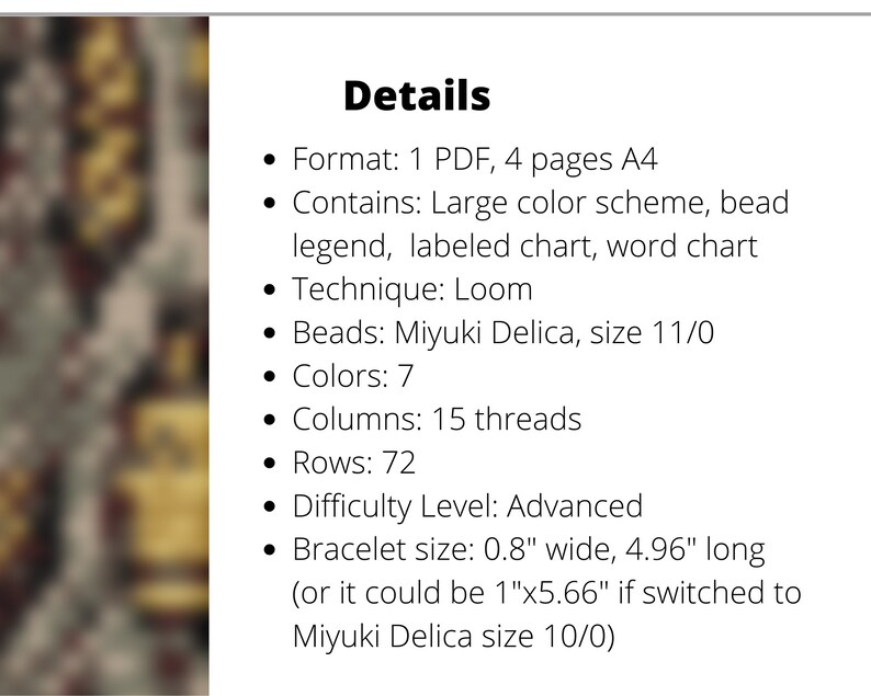 Snake Print Loom Pattern for Beaded Bracelet Animal Pattern | Etsy