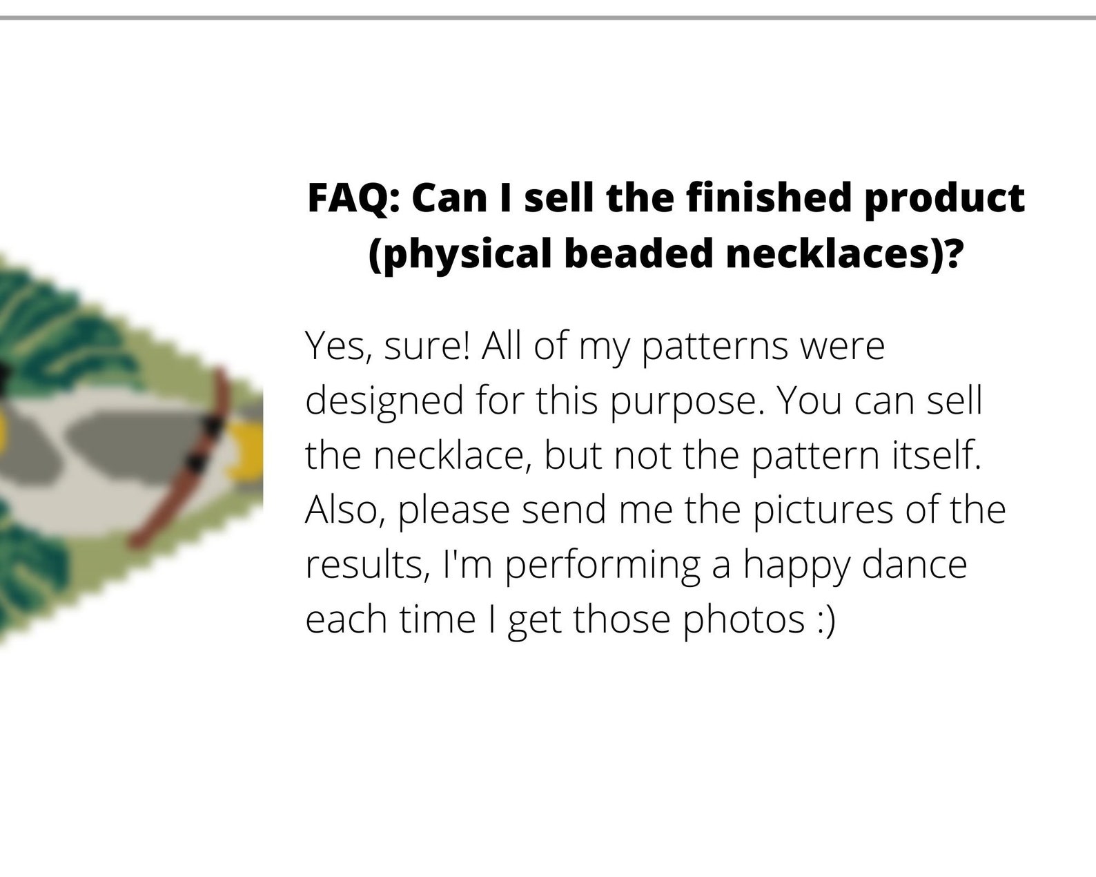 Cockatoo Fringe Loom Pattern for Beaded Necklace, Parrot Pattern, DIY ...