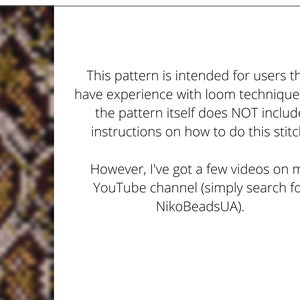 Snake Print Loom Pattern for Beaded Bracelet, Animal Pattern, DIY ...