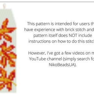 Autumn Leaves Brick Stitch Pattern for Fringe Beaded Earrings, Fall ...