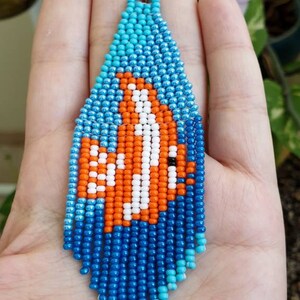 Tropical Fish Brick Stitch Pattern for Fringe Beaded Earrings - Etsy Canada
