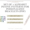 Alphabet Letters A-Z Font Peyote Stitch Beading Pattern - INSTANT ...