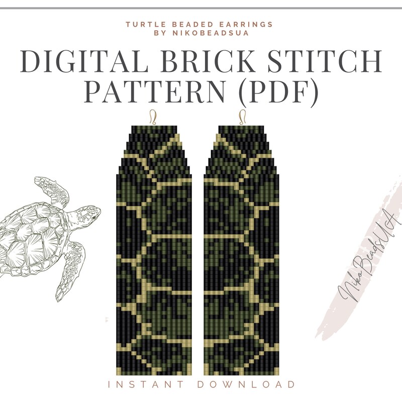 Seed Bead Turtle Pattern - Etsy