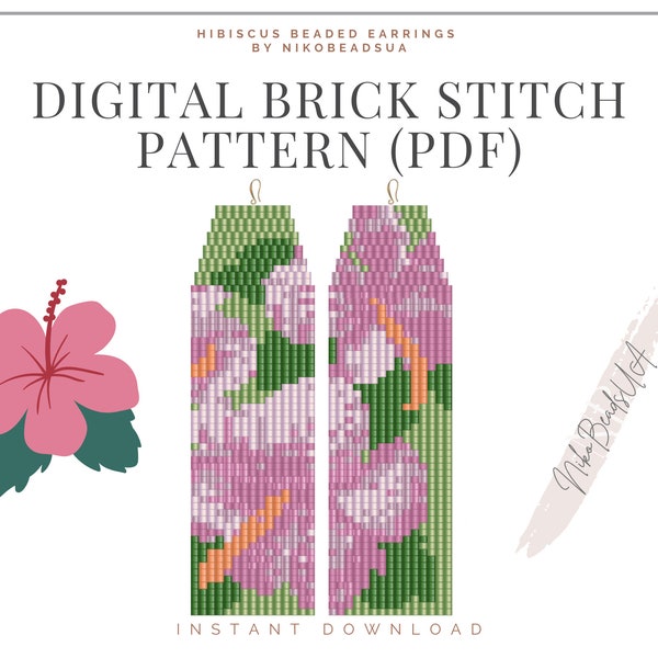 Beaded Hibiscus Pattern - Etsy