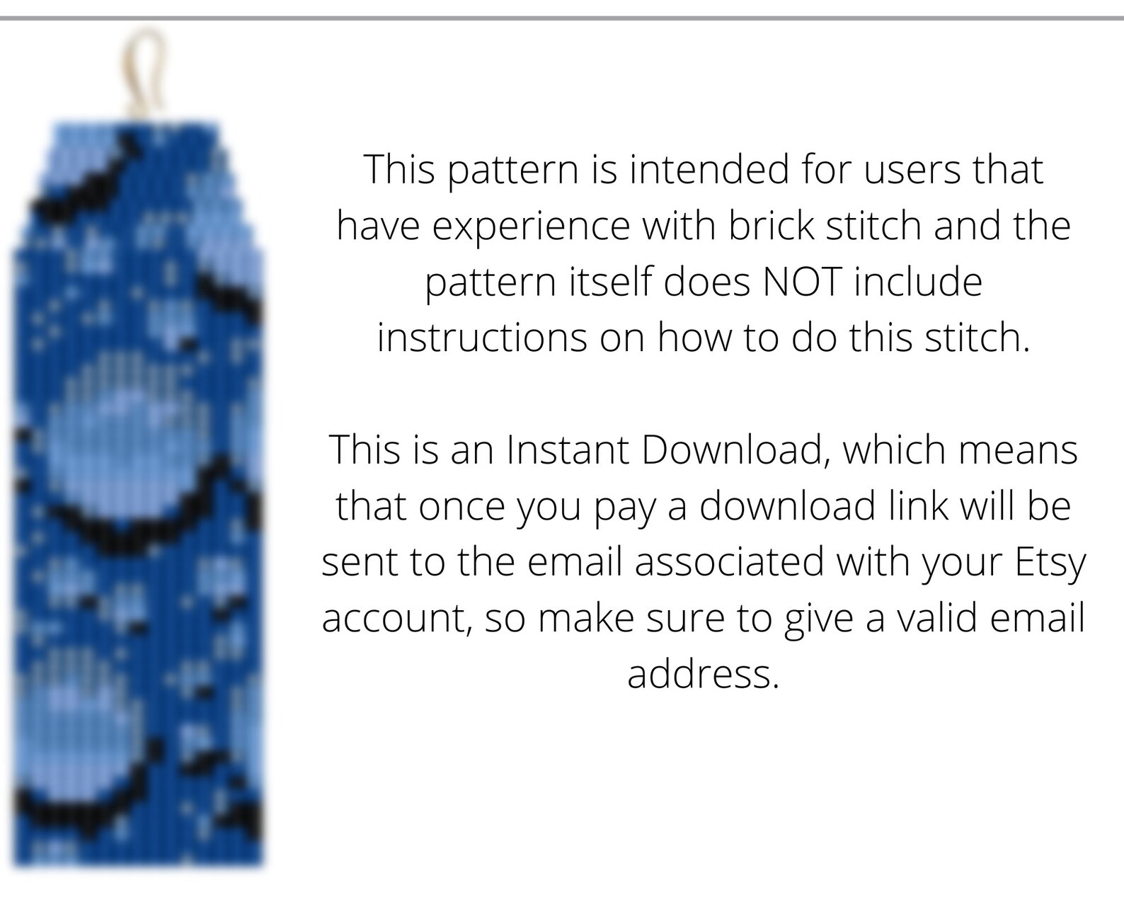 Rain Drops Brick Stitch Pattern for Fringe Beaded Earrings - Etsy