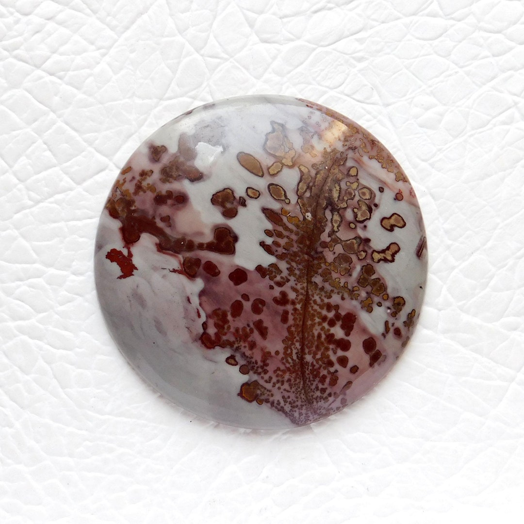 Flower Jasper Cabochon: Round Gemstone (62X62X8MM) - Etsy