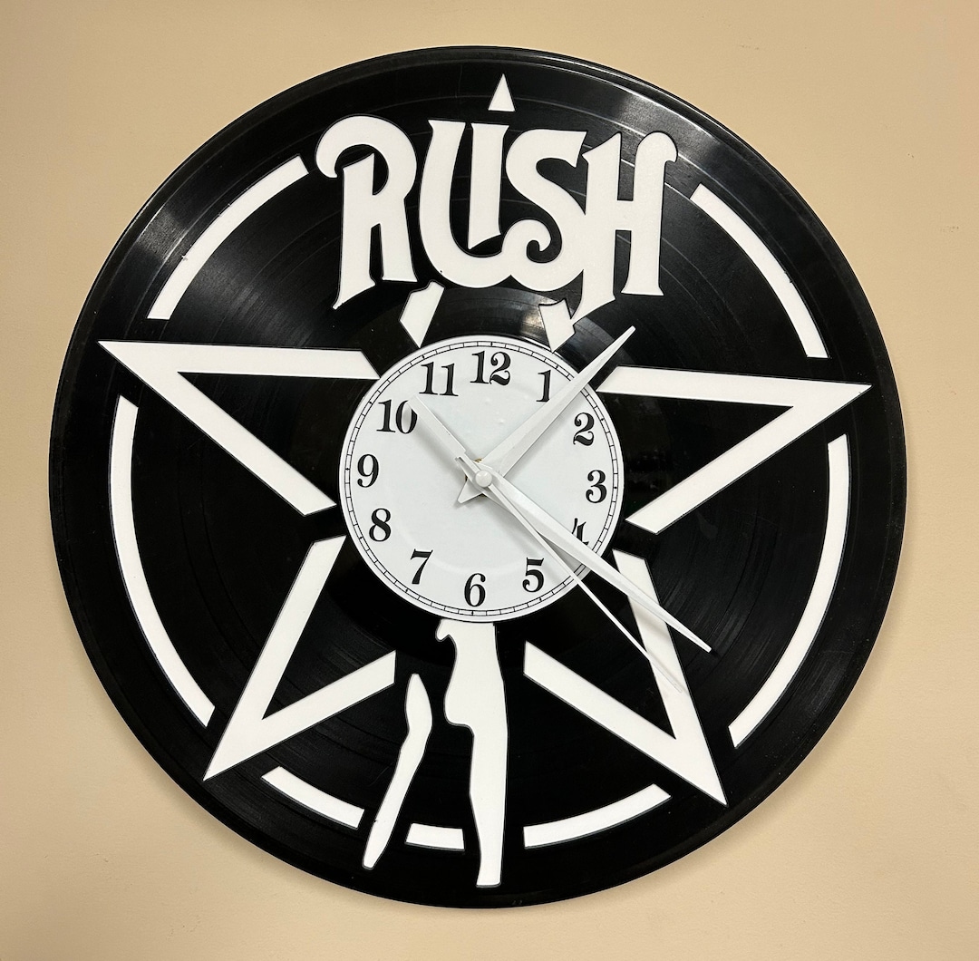 Vinyl Record Album Wall Clock - RUSH - Etsy