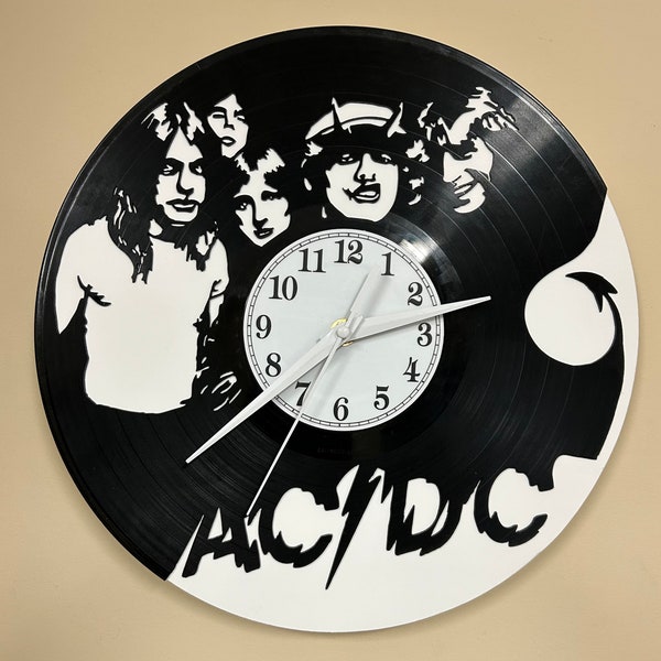 Ac Dc Wall Clock - Etsy