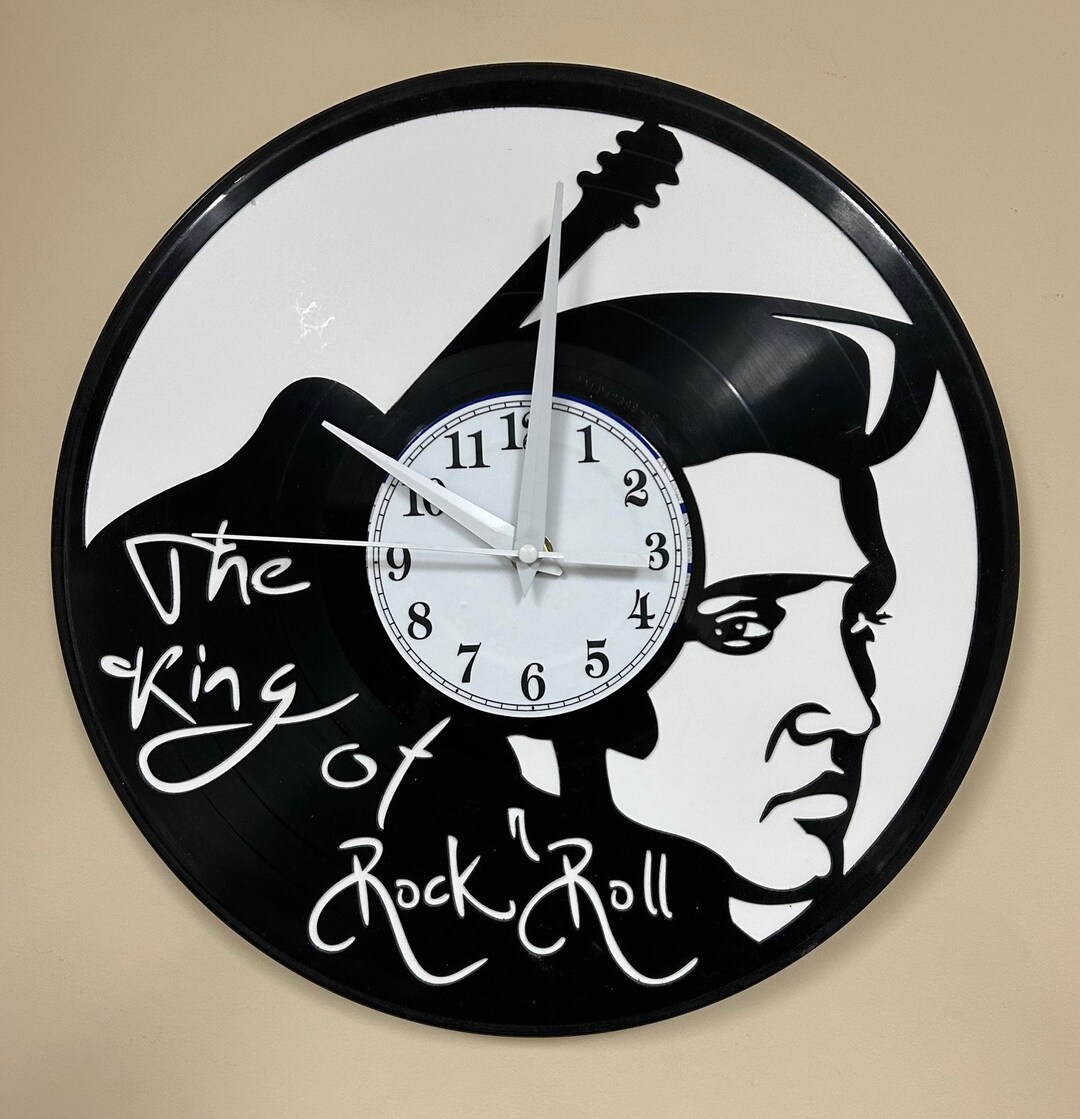 Vinyl Record Album Laser Cut Wall Clock - Elvis Presley - Etsy