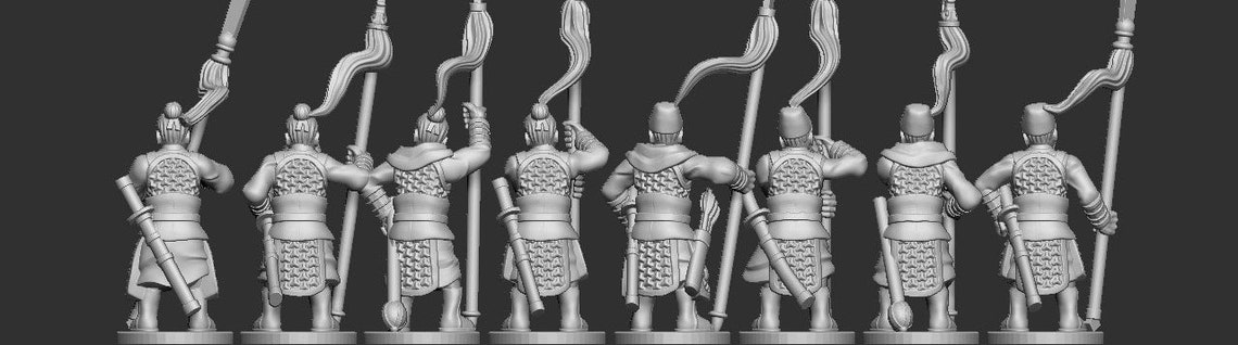 15mm Song Spear Armoured Foot (TGM-7 Resin) Ten Kingdom Miniatures - Etsy