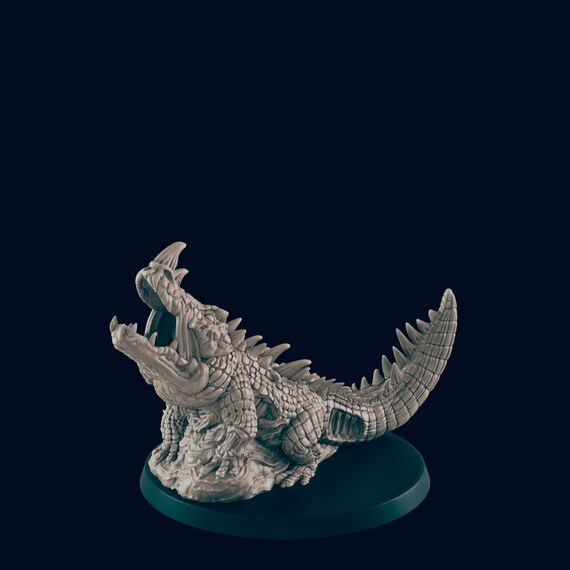 Undead Crocodile Beasts and Baddies EC3D | Etsy