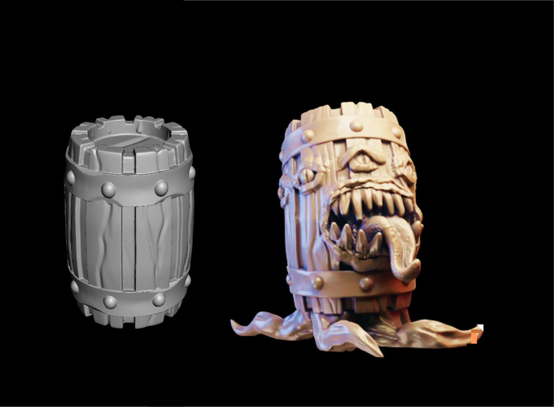 Barrel Mimic D&D Onmioji - Etsy