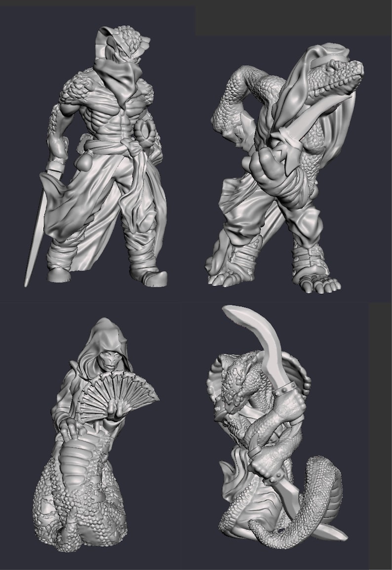 Snakefolk Empire of Scorching Sands EC3D - Etsy