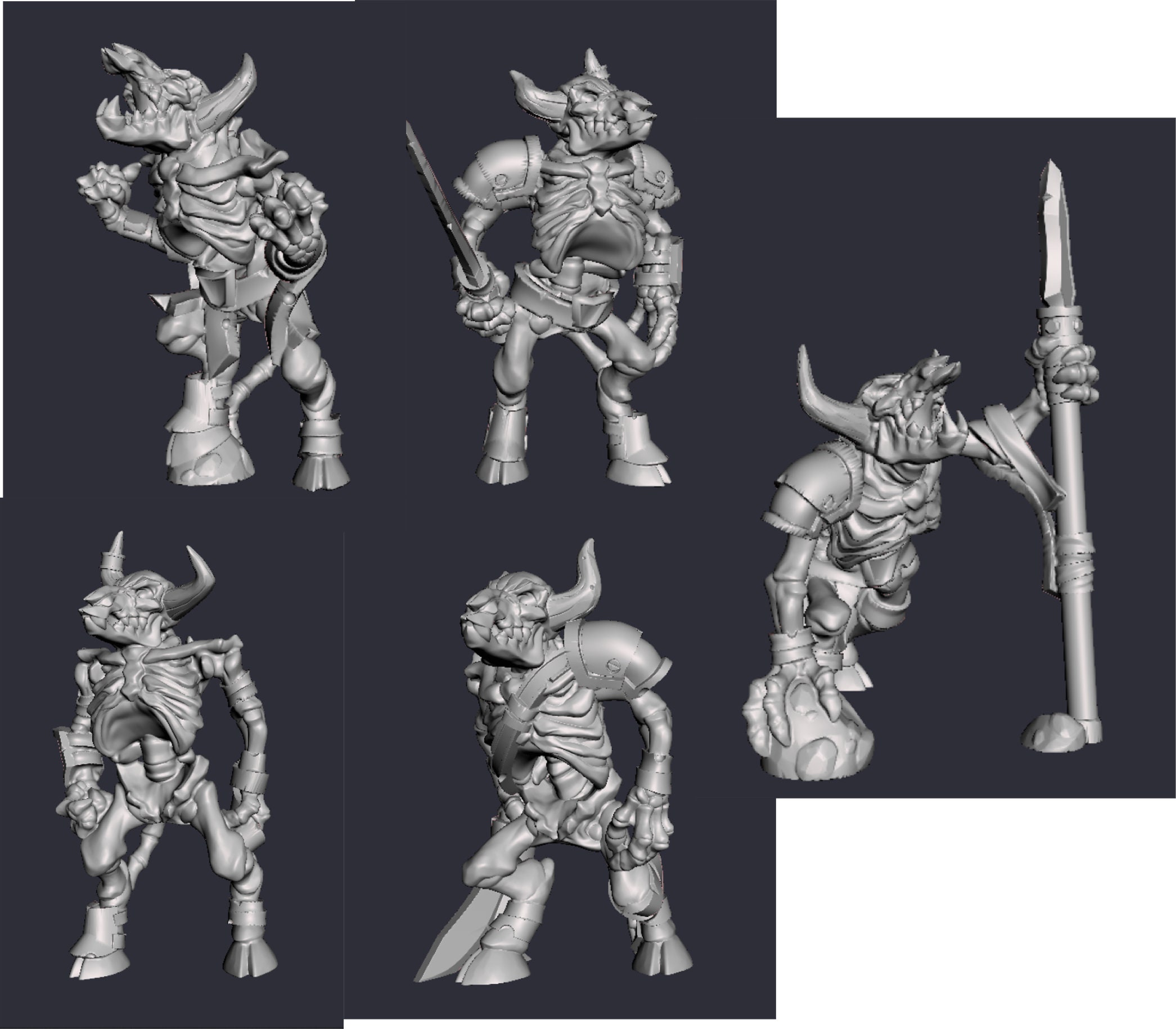 Minotaur Skeleton D&D Bestiary 3 28mm 32mm - Etsy UK