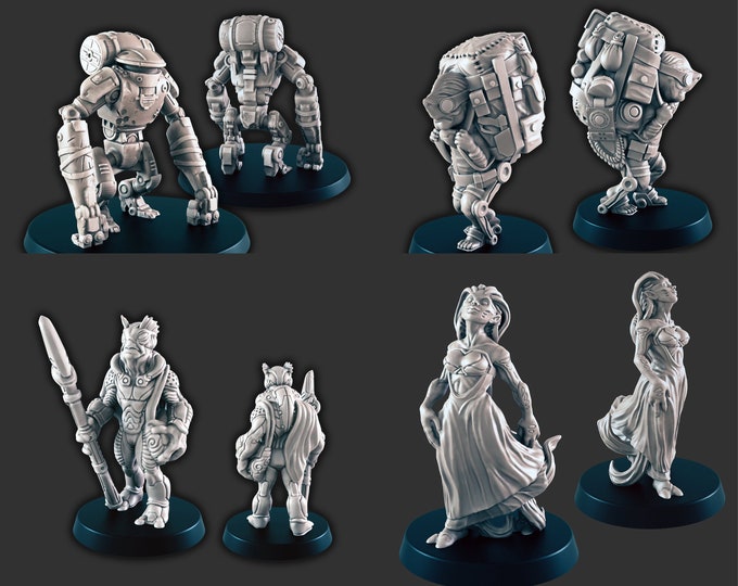 Pack Beast Mini Novus Landing Hero's Hoard Starfinder Cyberpunk Science ...