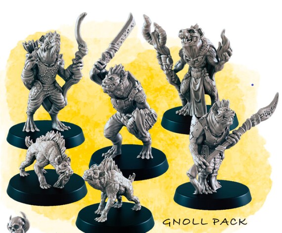 Gnolls & Hyena Beasts and Baddies EC3D - Etsy UK