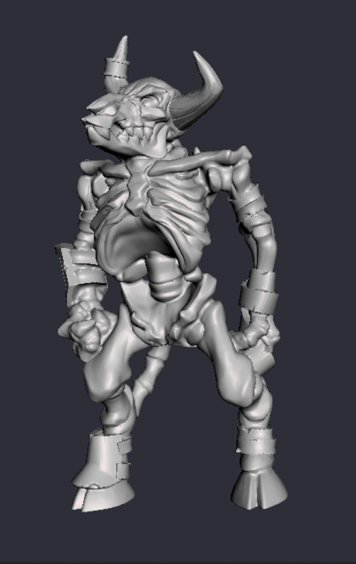 Minotaur Skeleton D&D Bestiary 3 28mm 32mm - Etsy UK