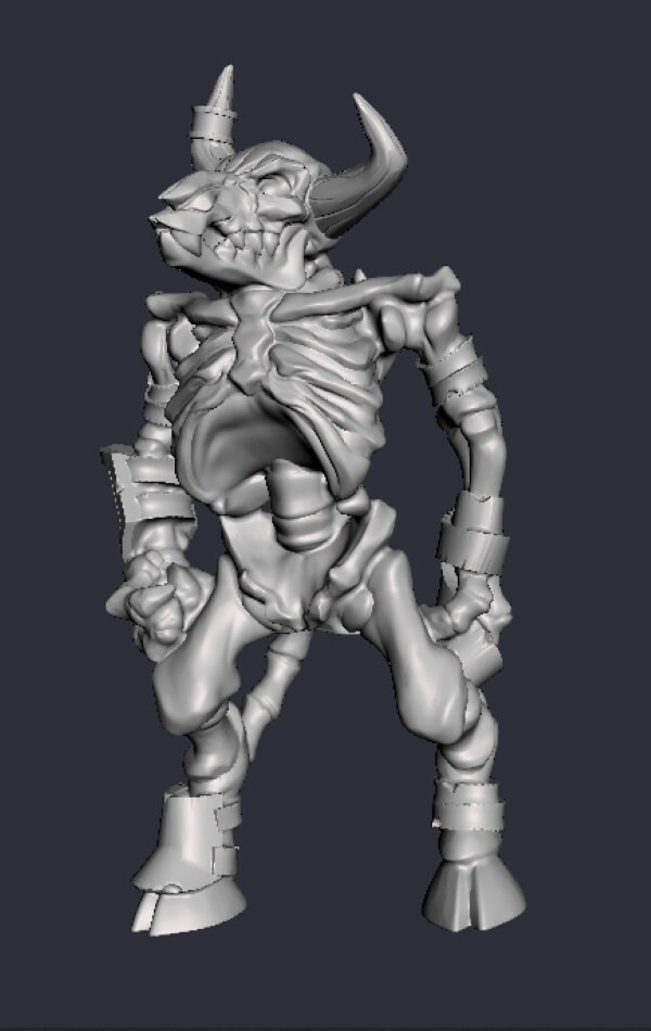 Minotaur Skeleton D&D Bestiary 3 28mm 32mm - Etsy UK