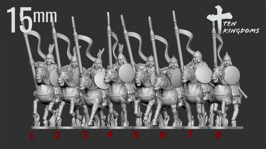 15mm Khitan Armoured Spear Horse (TGM-7 Resin) Ten Kingdom Miniatures - Etsy