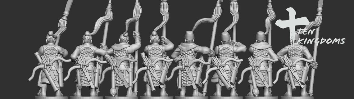 15mm Song Spear Armoured Foot (TGM-7 Resin) Ten Kingdom Miniatures - Etsy