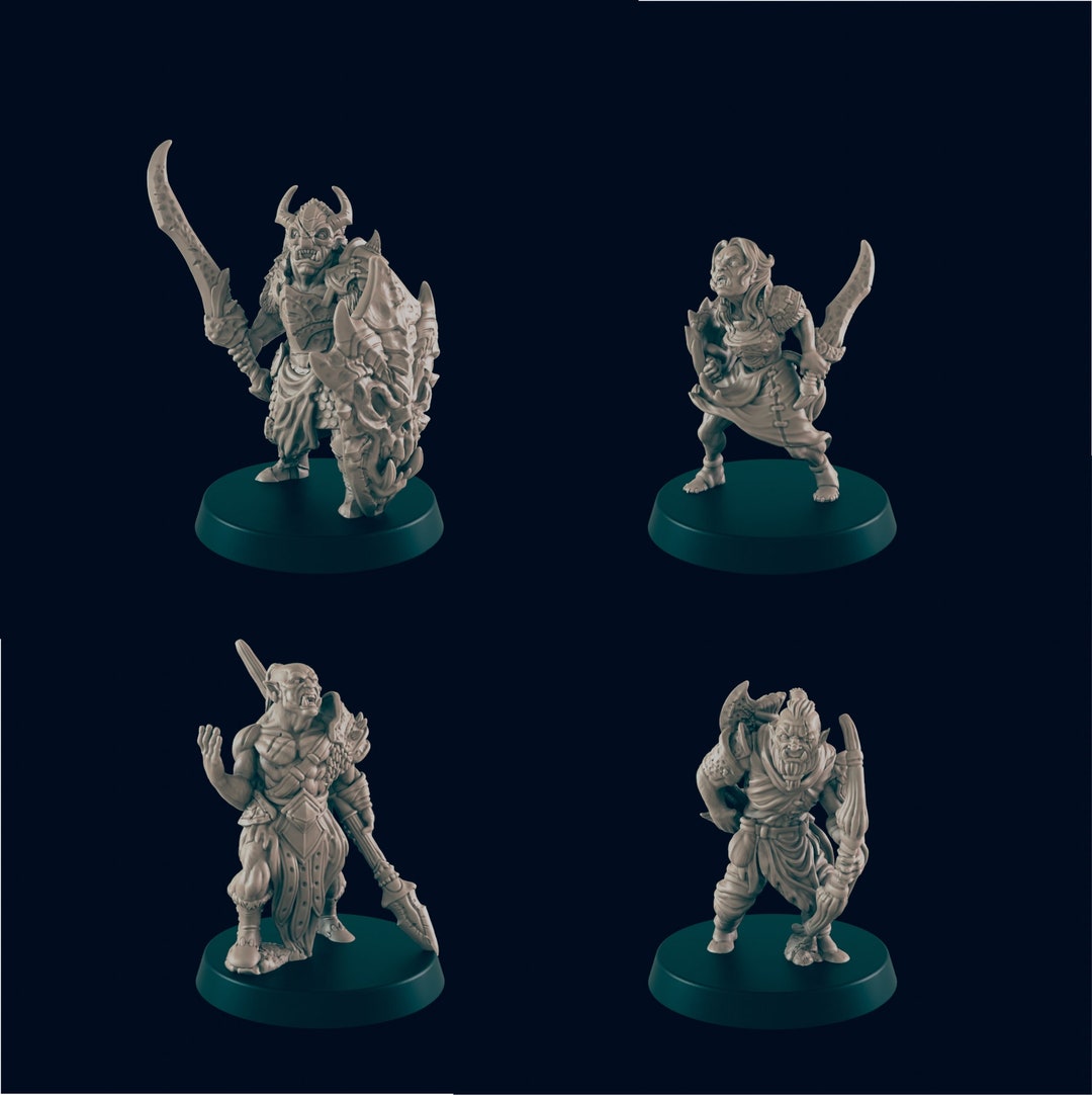 Orcs Beasts and Baddies EC3D - Etsy