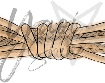 Anime Rope Sticker - Etsy