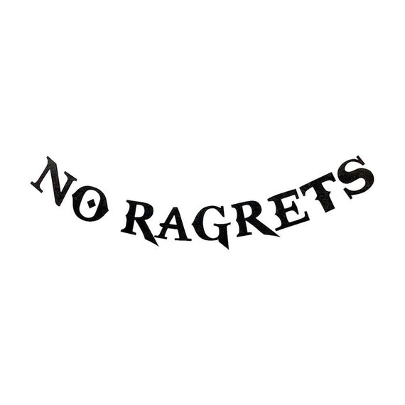 No Ragrets Temporary Tattoo We're the Millers Movie - Etsy
