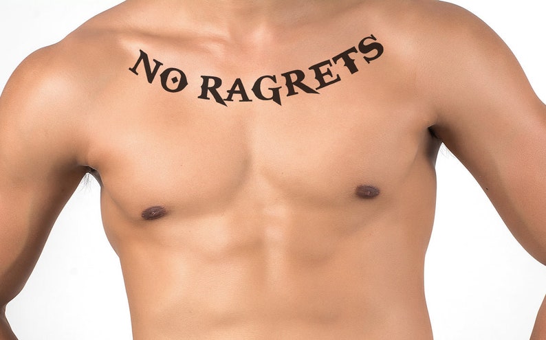 No Ragrets Temporary Tattoo We're the Millers Movie - Etsy